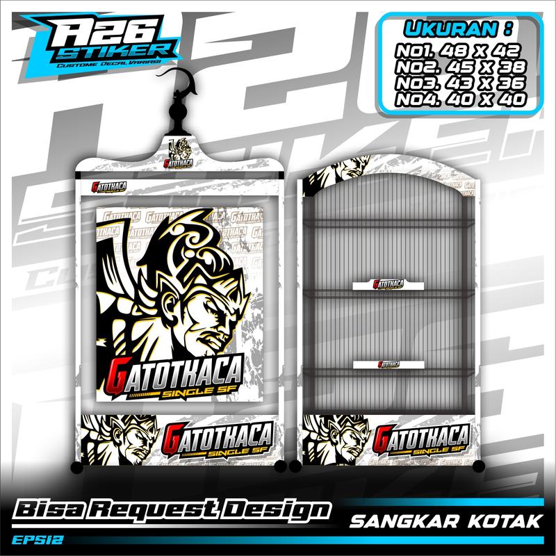 Stiker Decal Sangkar Burung kotak, kosan, koper, Kacer, Pleci, Cucak ...