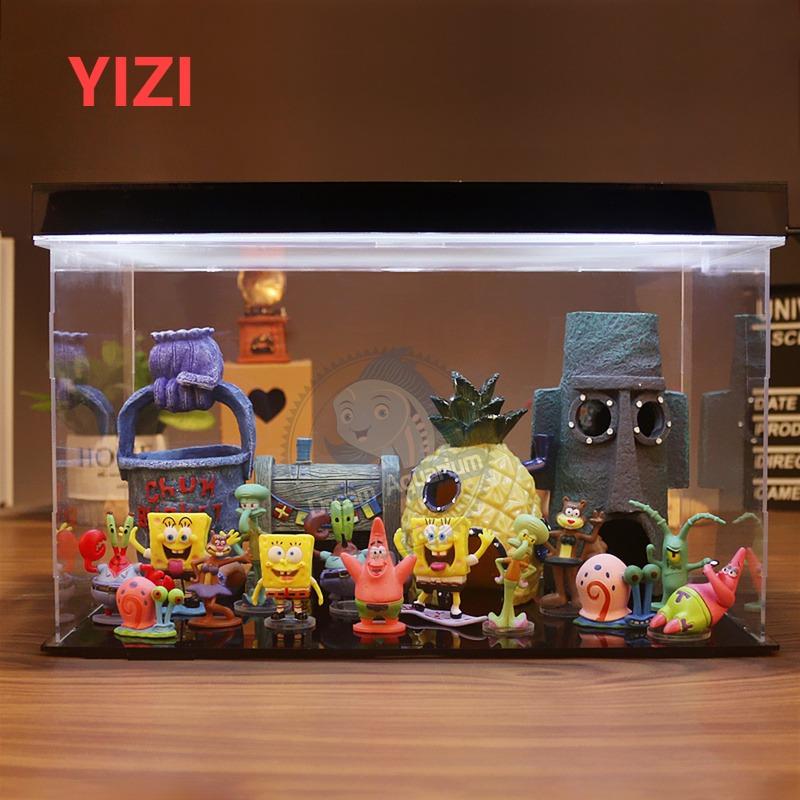 Mini Aquarium Simulation Decoration SpongeBob Pineapple Hous - TikTok ...