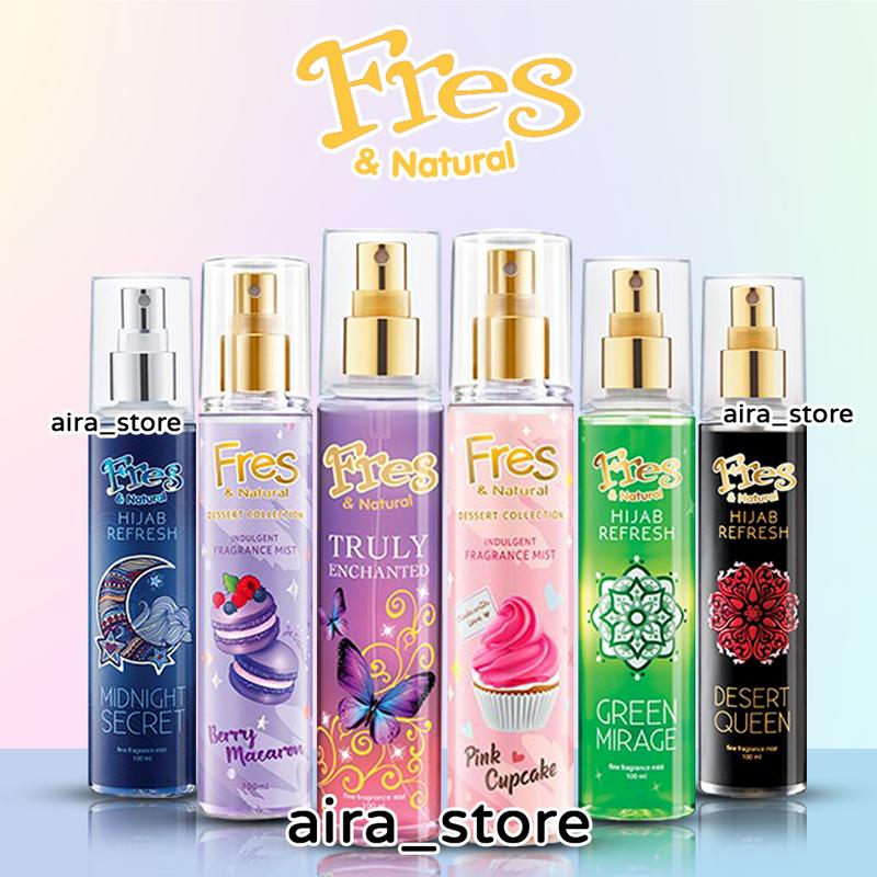 Fres & Natural Spray Cologne | Hijab Refresh - 100ml Perfume Tubuh ...