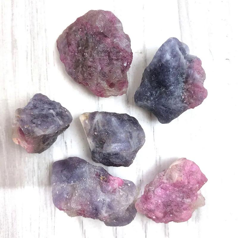 Kristal Mentah Turmalin Merah Jambu Alamiah, Batu Kristal Kuarza ...