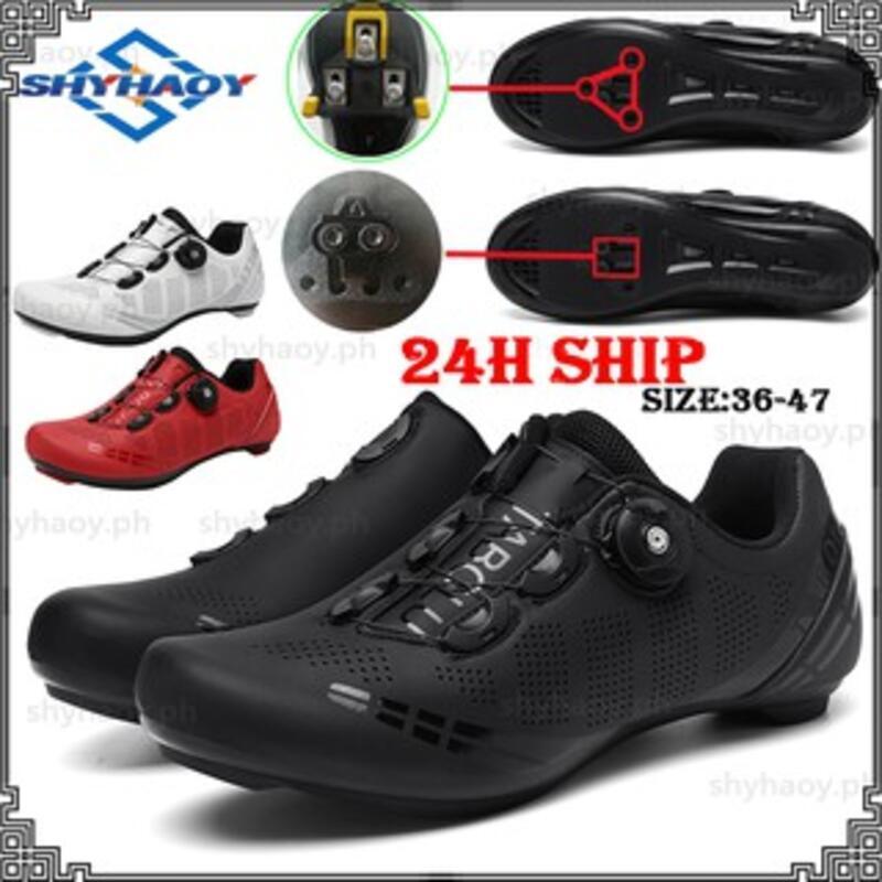 COD Shoe Ultralight Carbon Fiber Cycg Cleats Non-slip Road Bike ...
