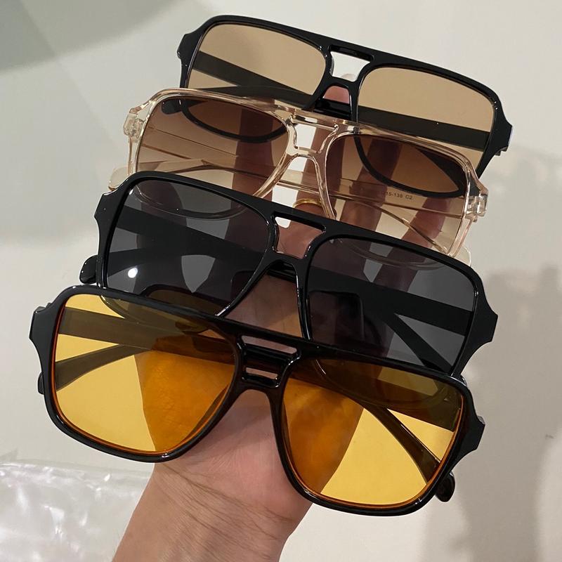 แว่นตากรอบใหญ่ แฟชั่น เรียบง่าย กรอบพลาสติก ERJI - TikTok Shop Thailand