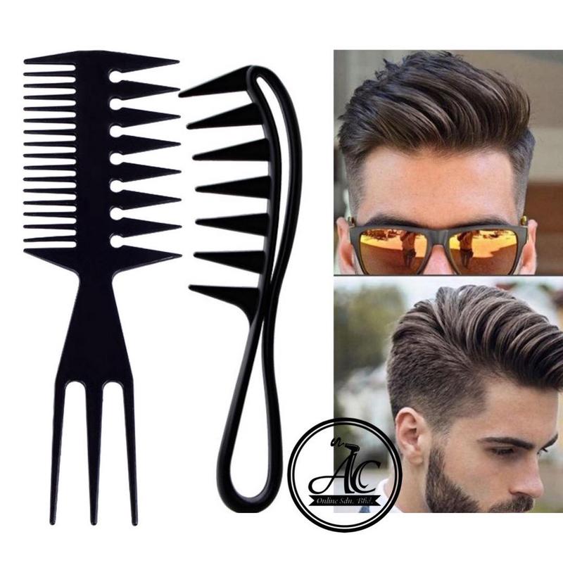 Wide tooth comb Texture comb Big teeth Detangle Double side tooth ...