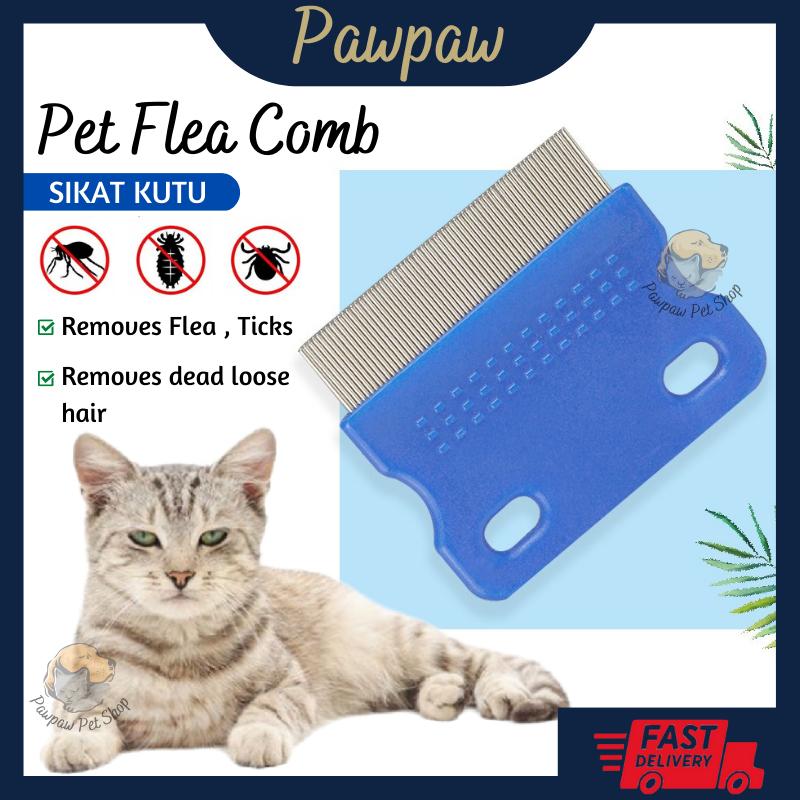 Sikat Sisir Kutu, untuk Kucing dan Anjing, dengan Bulu Besi dan ...