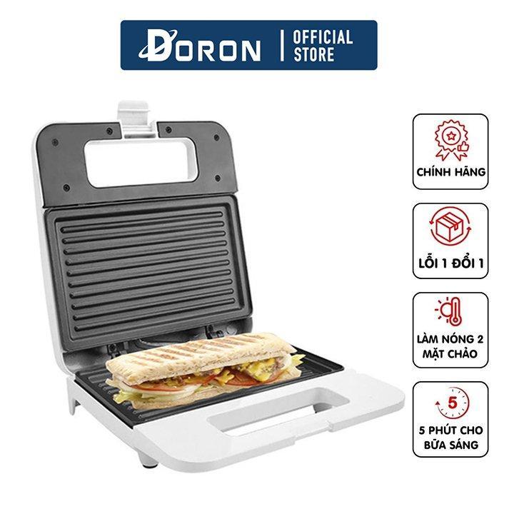 Máy kẹp bánh mì, máy nướng bánh mỳ DORON 750W gia nhiệt kép - TikTok ...