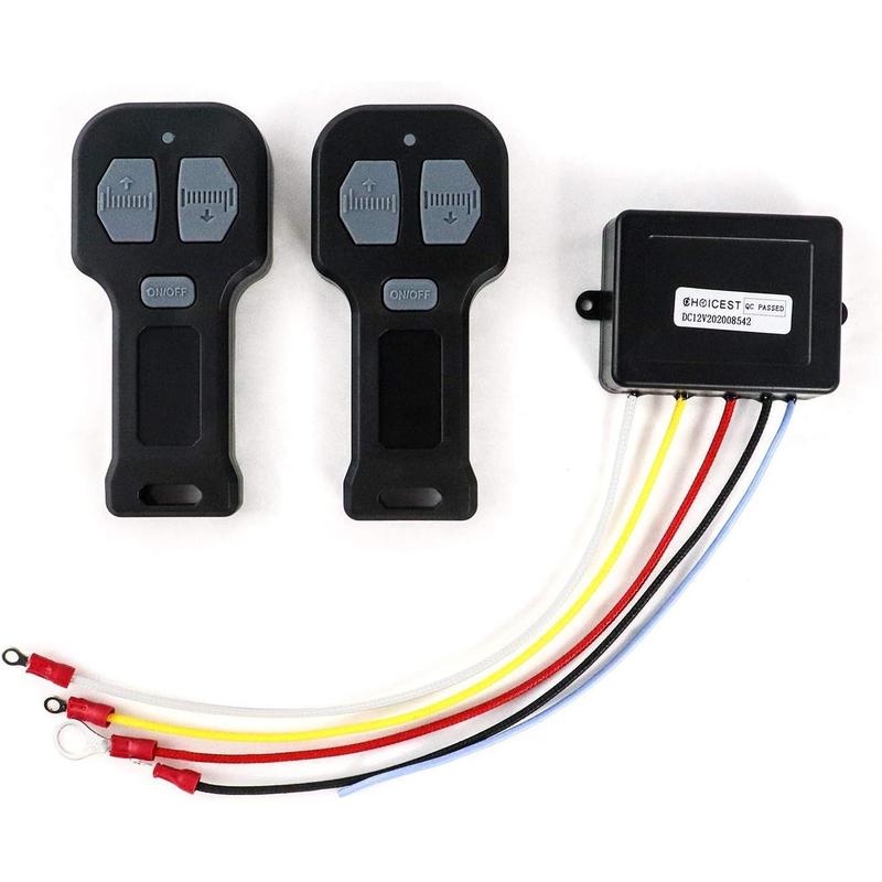 12V car wireless winch electric remote control, 2 packs of universal ...