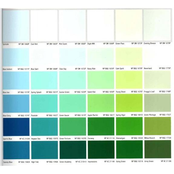 Jual Vinilex cat tembok dari nippon paint varian warna hijau green dan ...