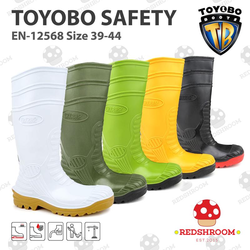 Toyobo Safety EN 12568 Sepatu Boots Safety Tinggi Putih Hita - Shop ...