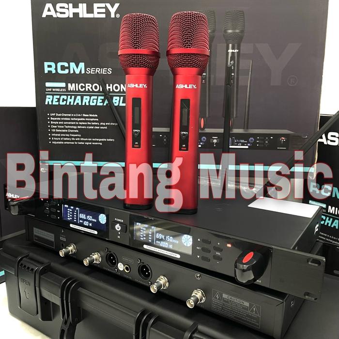Jual Mic Wireless Ashley RCM Original ashley microphone rcm - Warna ...