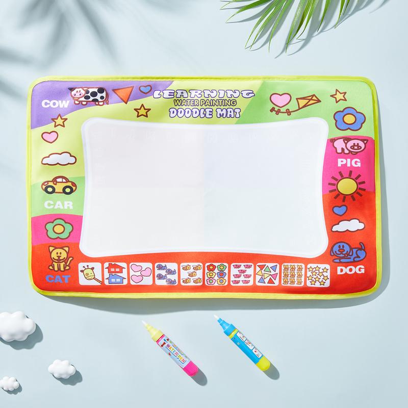 Water Magic Drawing Mat with Pens, Water Painting Doodle Writing ...