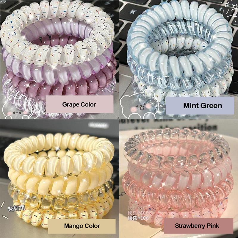 Rainbow Gradient Elastic Hair Ties | No Tangling, No Hair Damage ...