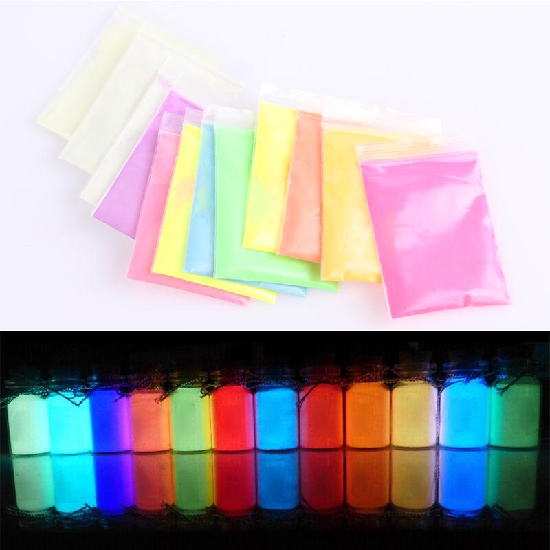 Serbuk Bercahaya Super Terang Pendarfluor, 1PC, Bercahaya dalam ...