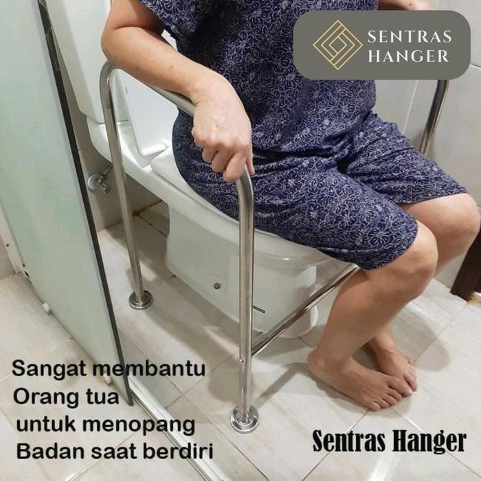 Promo Pegangan Kloset, Pegangan Kamar mandi Pipa Stainless Steel ...
