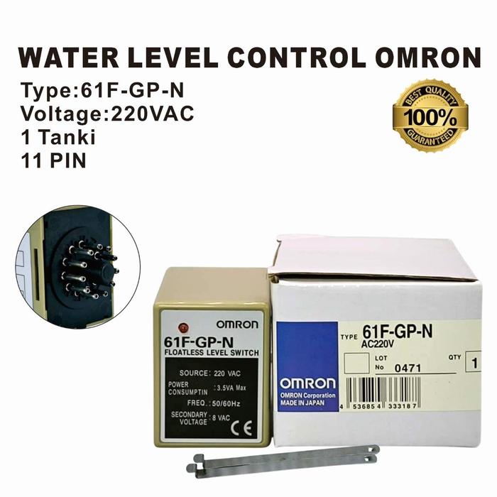 Jual FLOATLESS LEVEL SWITCH 61F-GP-N 11 PIN OMRON WATER LEVEL CONTROL ...