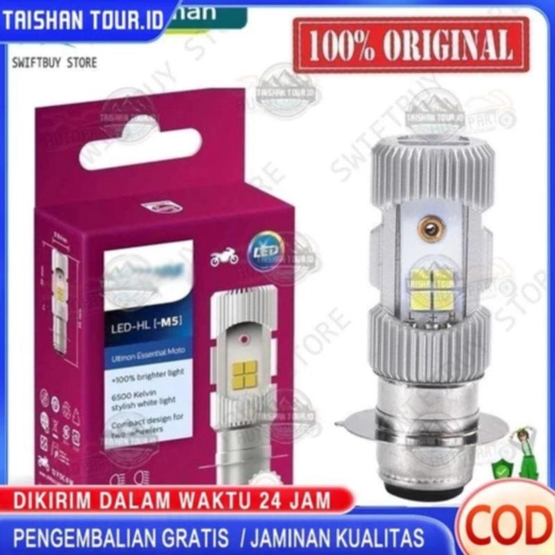 Lampu Depan Motor LED P15D M5 8 LED Putih, Fokus dan Hemat Energi ...
