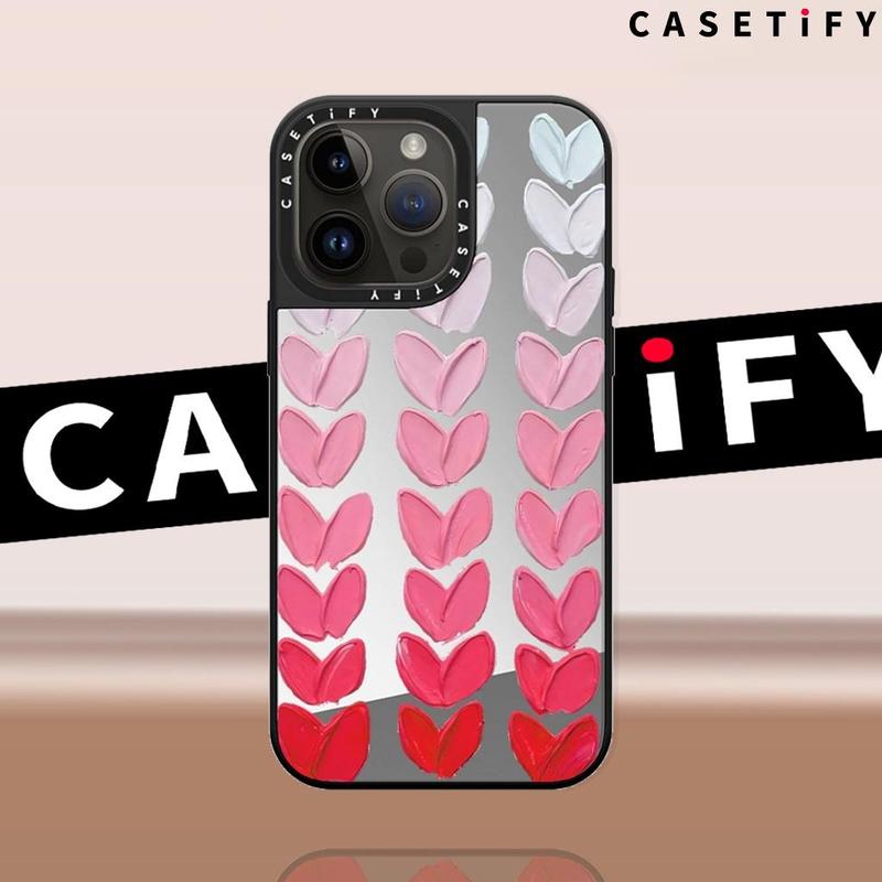 Graffiti Love Heart casetify Mirror Phone Case Suitable for New ...