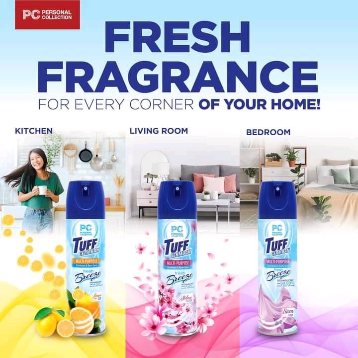 TUFF GERMBAN ROOM SPRAY 250ml Freshener Deodorizer Perfume Linen ...