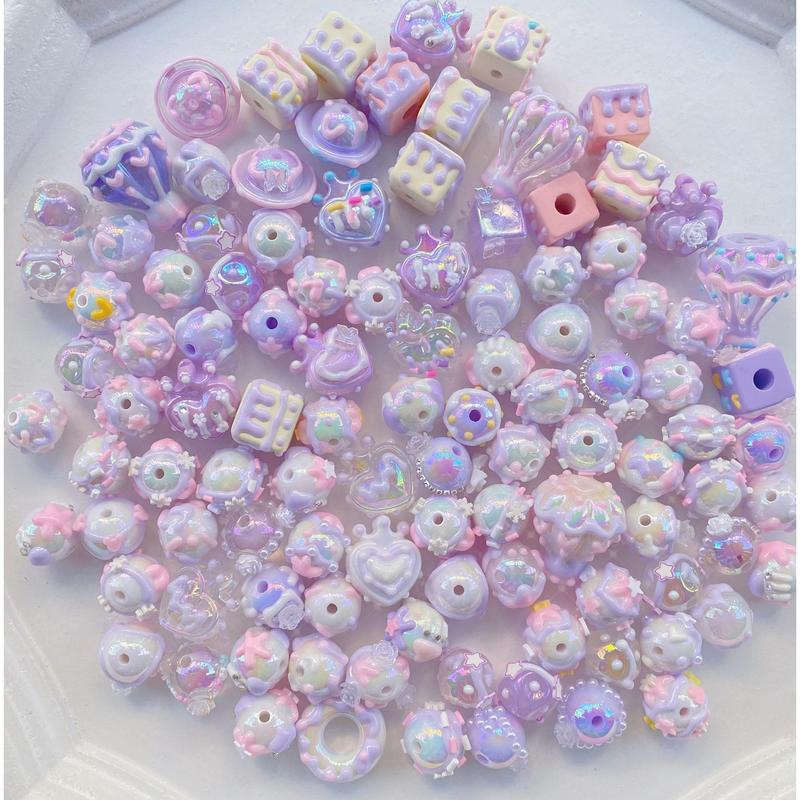10PC Douyin same Internet celebrity hand-painted beads loose - TikTok ...