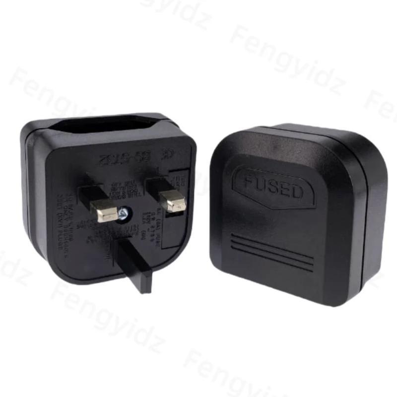 2024 2 Pin to 3 Pin EU to UK Power Socket Portable PC Plug Converter ...