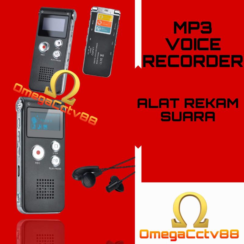alat perekam suara digital voice recorder usb 8gb mp3 player - Shop ...