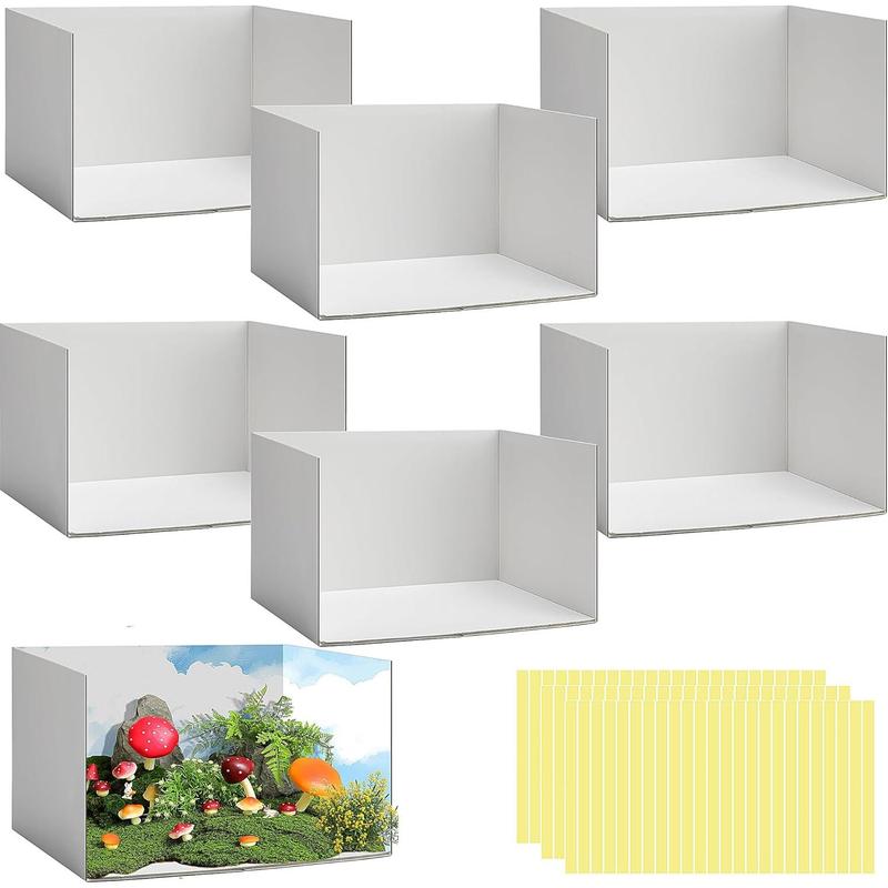 6 count Lengthen Cardboard Diorama Kit, 13 x 8.7 x 8.3 Inch Diorama Box ...