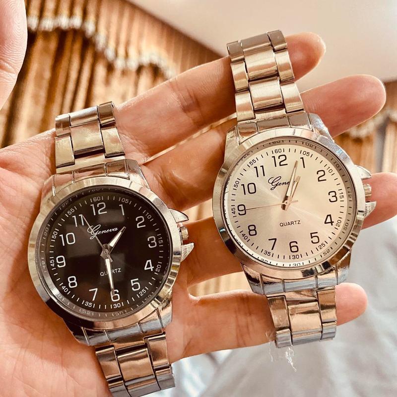 Geneva Men's Women's Stainless wristwatch Luxury Business Watch ...