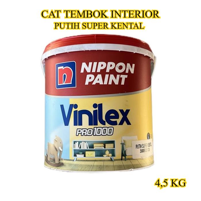 Promo Cat Tembok VINILEX PRO1000 Nippon Paint 4.5 Kg Warna Putih - Cat ...