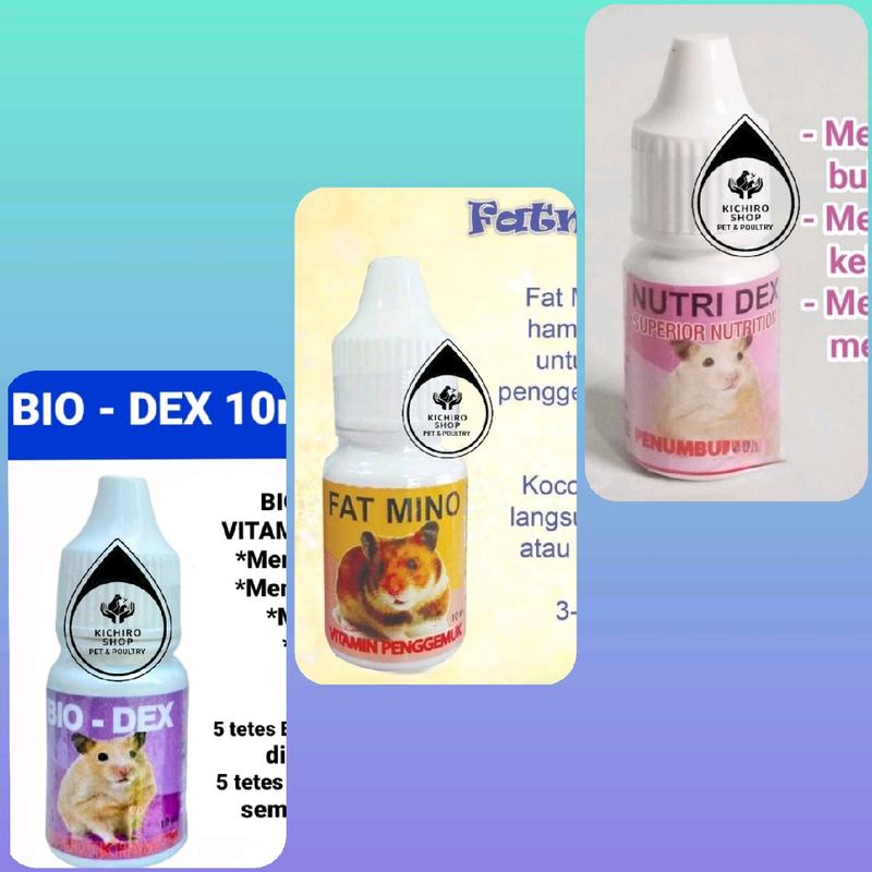 BIO DEX / FAT MINO / NUTRI DEX 10ml ProBiotik Vitamin Hamste - Shop ...