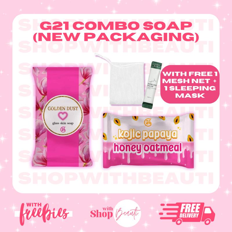 G21 COMBO SOAP MINI KOJIC PAPAYA HONEY OATMEAL & GOLDEN DUST - TikTok ...