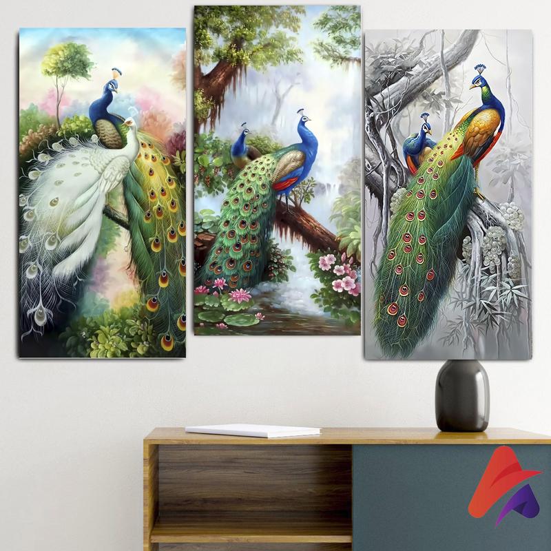 HIASAN DINDING BURUNG MERAK AESTHETIC (15X30) KAMAR DEKORASI - Shop ...