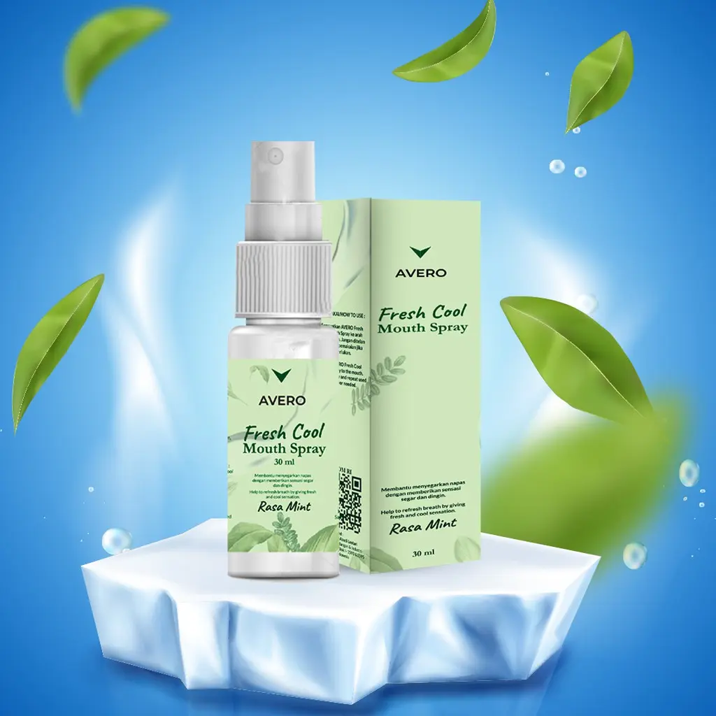 Avero Fresh Cool Mouth Spray 30ml - Beli 2 Gratis Pembersih Lidah ...