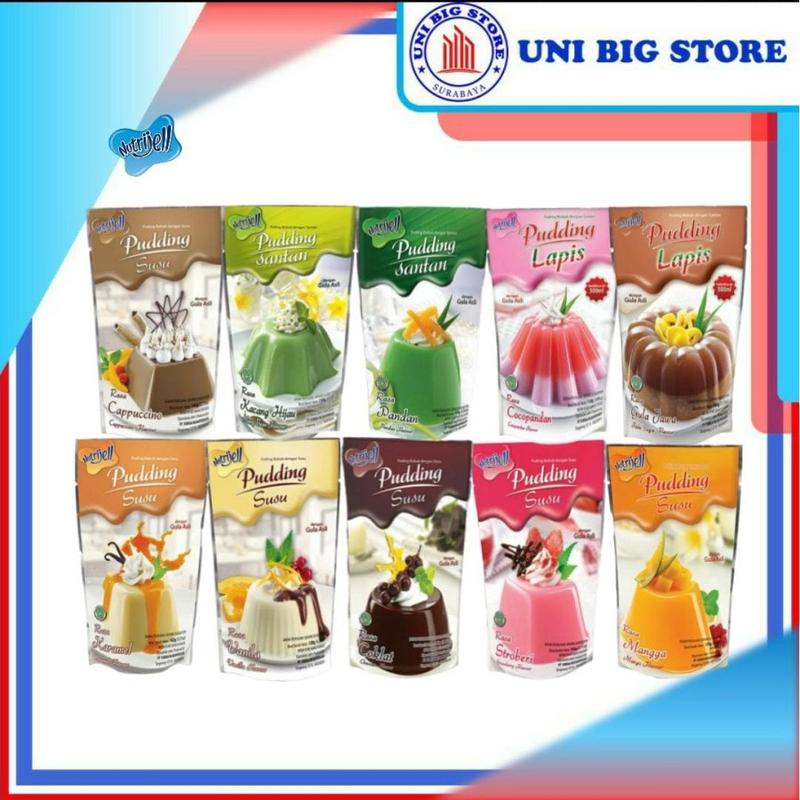 NUTRIJELL Puding Susu Santan ANEKA RASA Pudding Lapis - Shop | Tokopedia