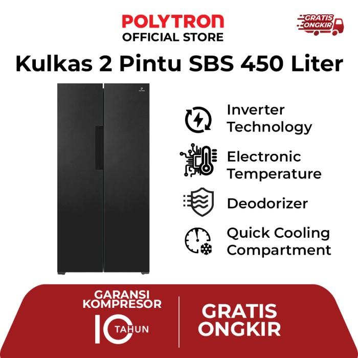 POLYTRON Kulkas 2 Pintu Side By Side 450 Liter PRS 451Y - Shop | Tokopedia