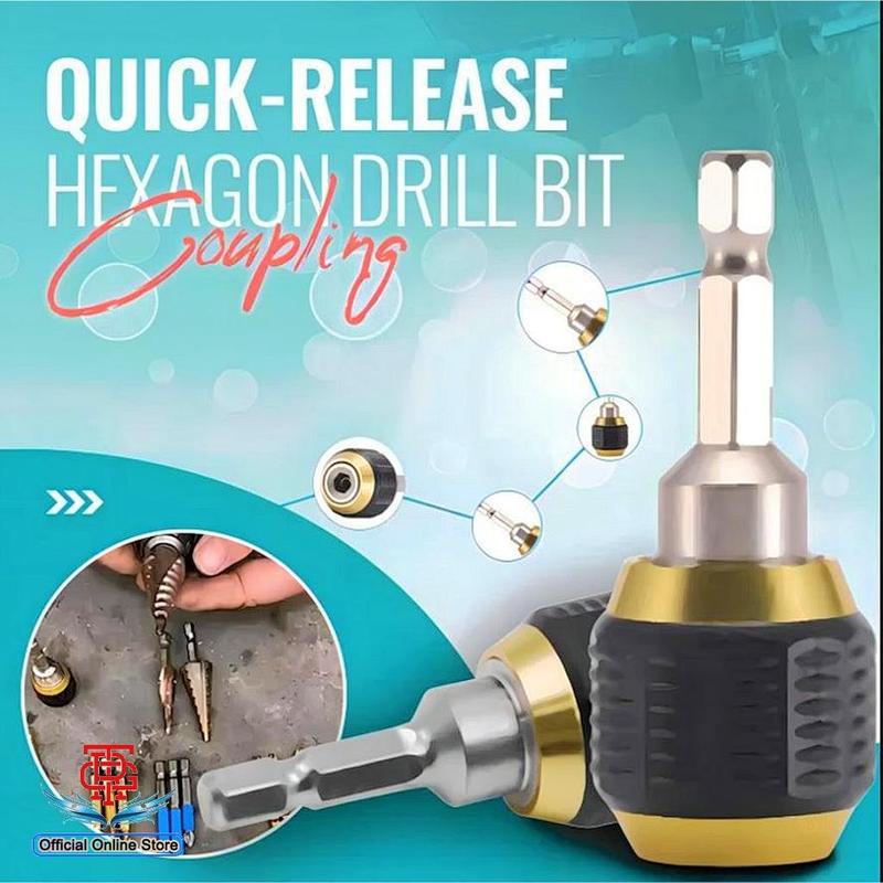 Adaptor Adapter Chuck Mata Bor Quick Change Release Sambungan Extension ...