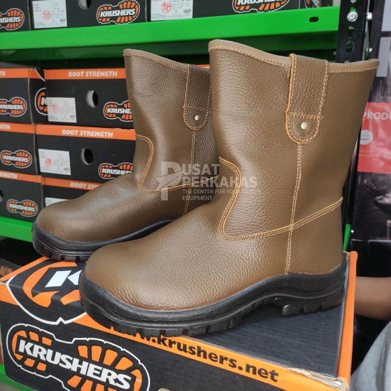 Safety Shoes KRUSHERS Texas Brown Black - Sepatu Safety Krushers - Shop ...