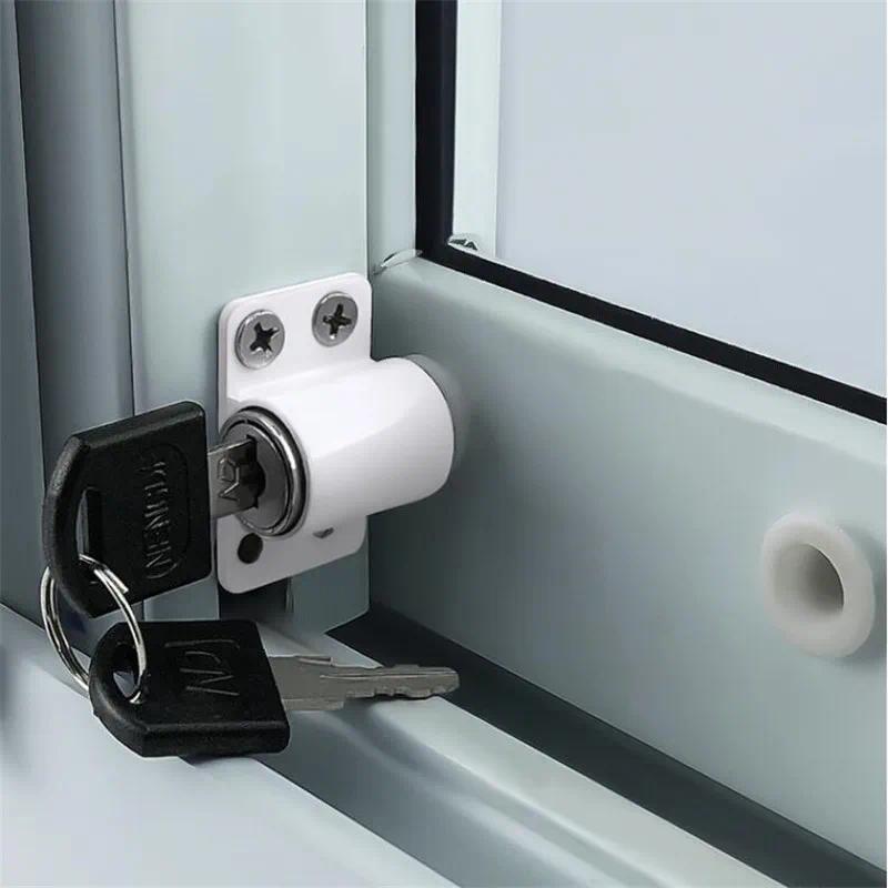 Sliding Window Patio Screw Door Lock Key Push Aluminum Alloy - TikTok ...