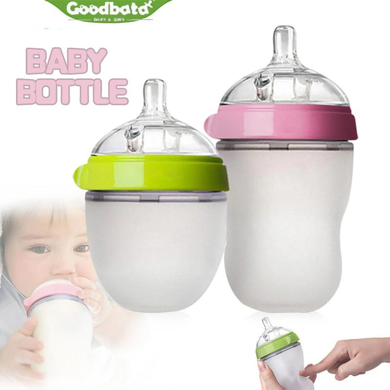 Baby Milk Bottle newborn Silicone Toddler Soft Feeding bottle - TikTok ...