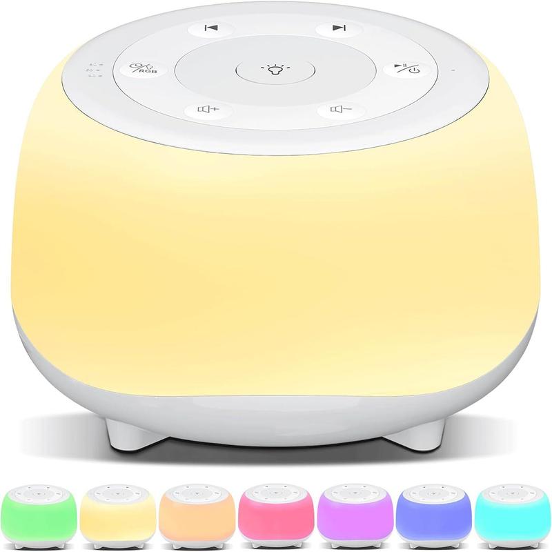 Sleeping Aid Instrument White Noise Sleep Aid Light Speaker Baby ...