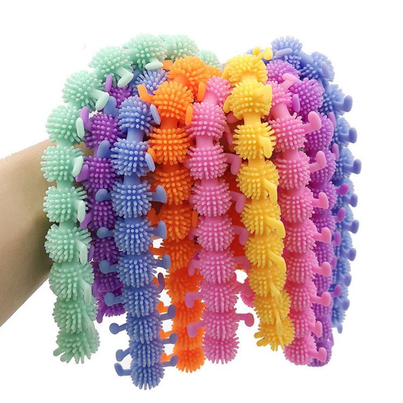 1pcs Toy Unicorn Worm Squishy Toys Flexible Glue Noodle Rubber - TikTok ...