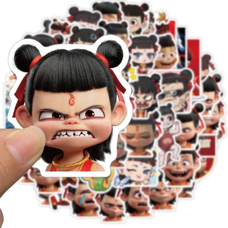 [Large Sticker]50pcs Nezha Series Graffiti Stickers Movie Cartoon Decal ...
