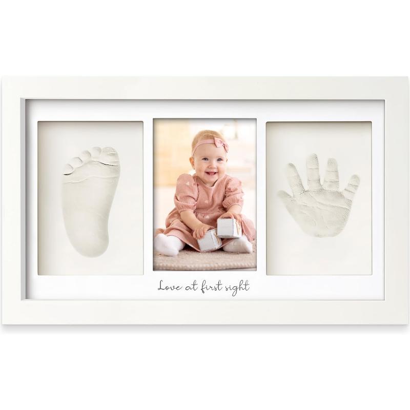 Baby Hand and Footprint Kit - Clay Handprint Keepsake Frame, Newborn ...