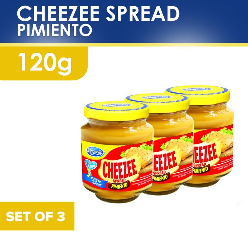 Magnolia Cheezee Spread Pimiento (120g) Set of 3 - TikTok Shop Philippines