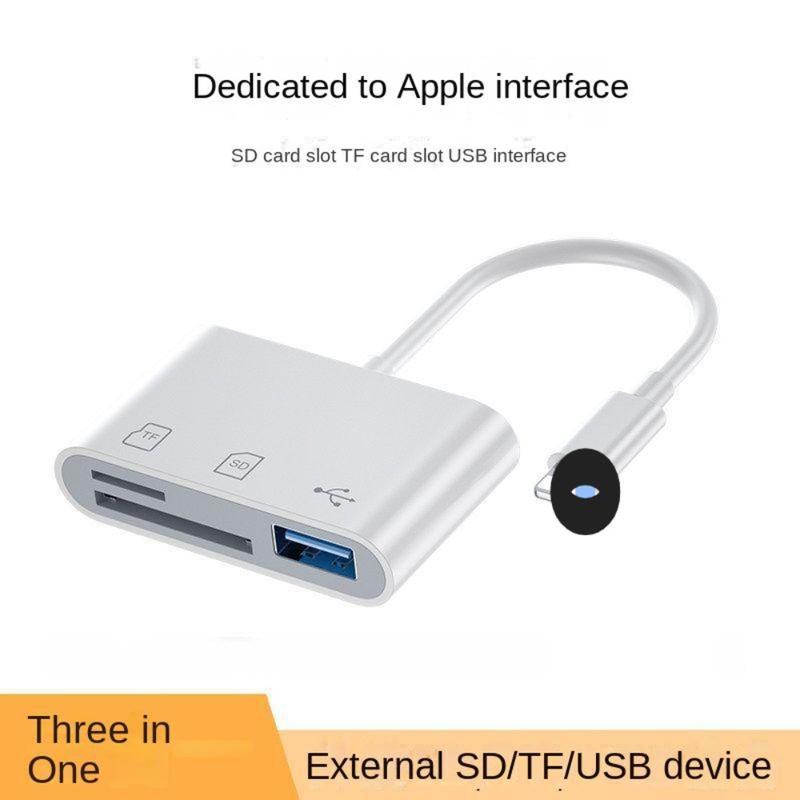 Applicable to iPhone OTG Card Reader Three-in-One Typec to USB3.0 ...