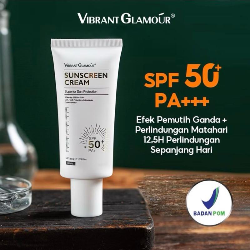 Vibrant Glamour Krim Sunscreen Memutihkan SPF 50++++ PA ...