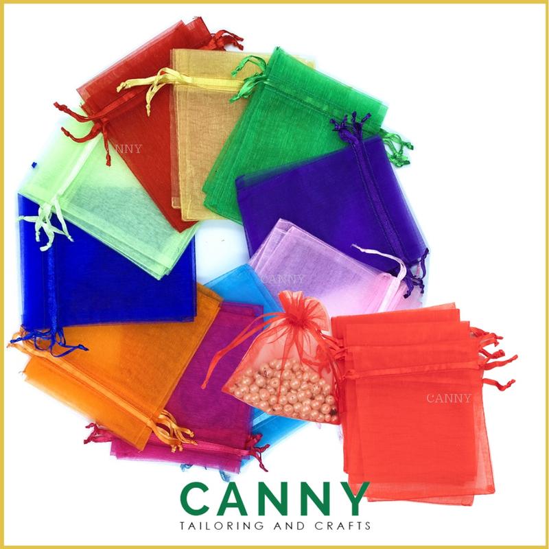 100PCS BEG UNCANG ORGANZA UNTUK MAJLIS / GOODIES BAG ORGANZA 10cm x ...
