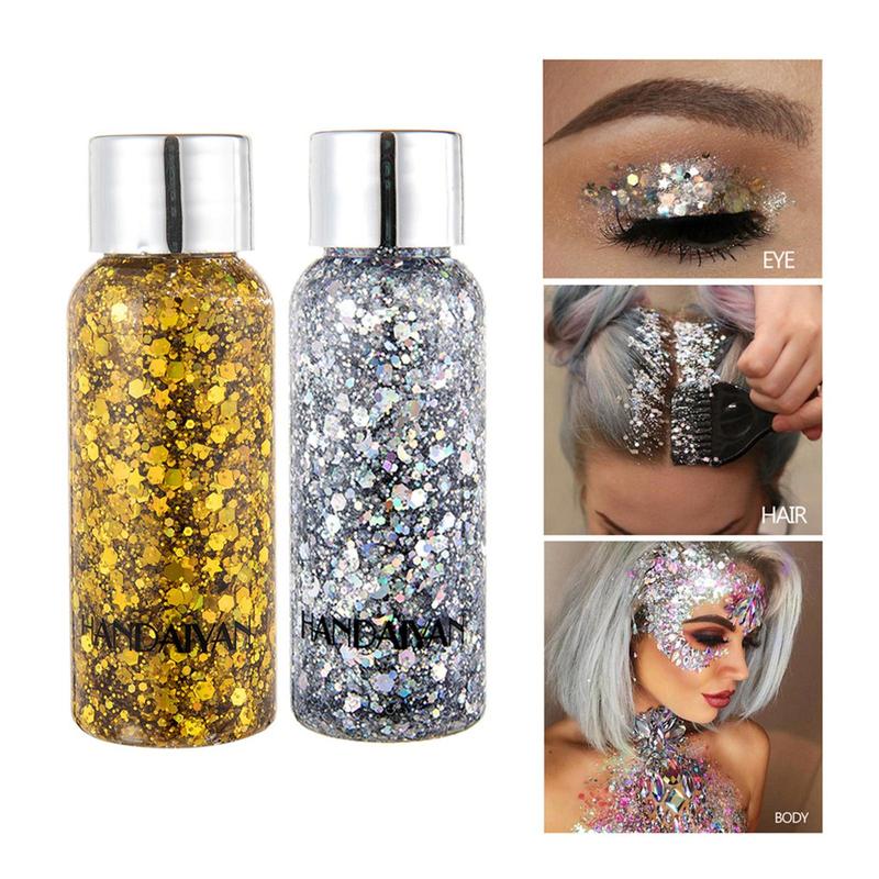 Glitter Face Body Dress Up Glitter Gel Glitter Body Lotion Performance ...