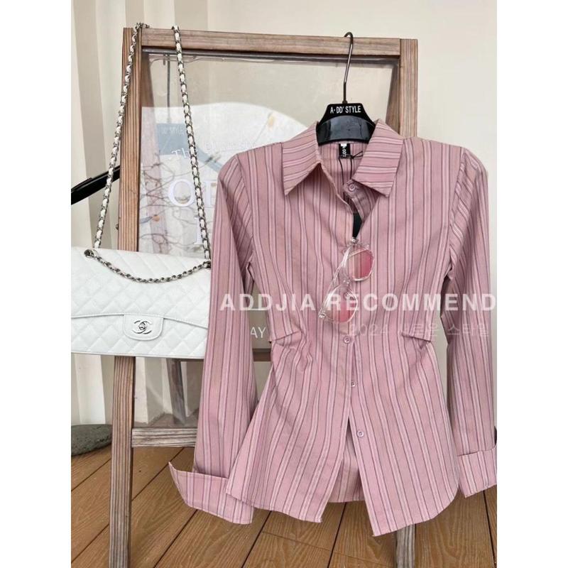 Baju Pinggang-Cinching Gadis Panas, Baju Atasan Lengan Panjang - TikTok ...