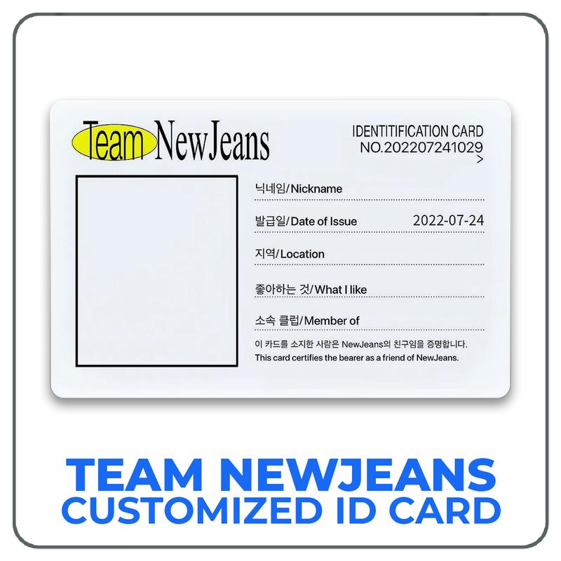 [PDP] Customized Team NewJeans Identification Card (PVC Print) - TikTok ...
