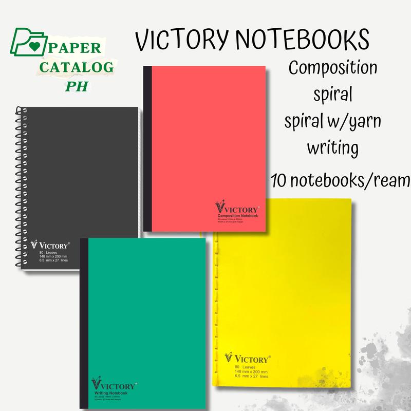 Victory Spiral Notebook, 10pcs per ream (with Yarn, Composition ...