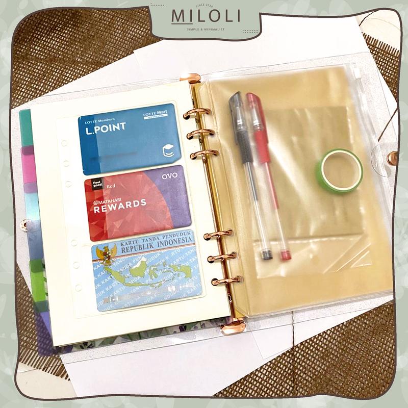 [MILOLI] Ziplock Sleeve Binder A5 Ziplock Binder A6 Cardbag Photocard ...